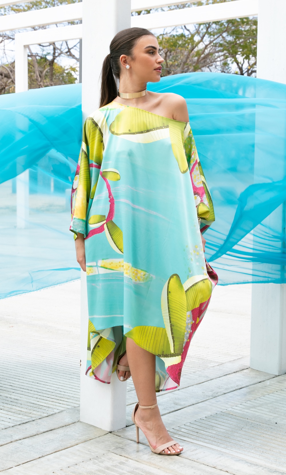 Mosadi Halter Dress - Oliva Campo