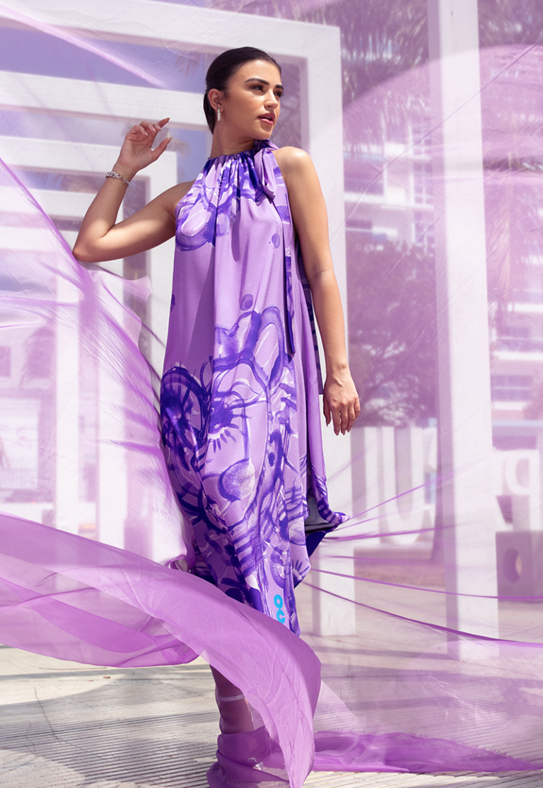 Mosadi Halter Dress - Oliva Campo