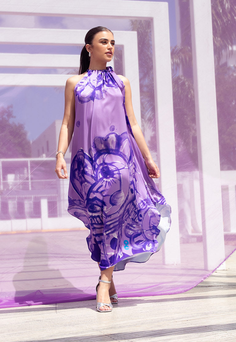 Mosadi Halter Dress - Oliva Campo