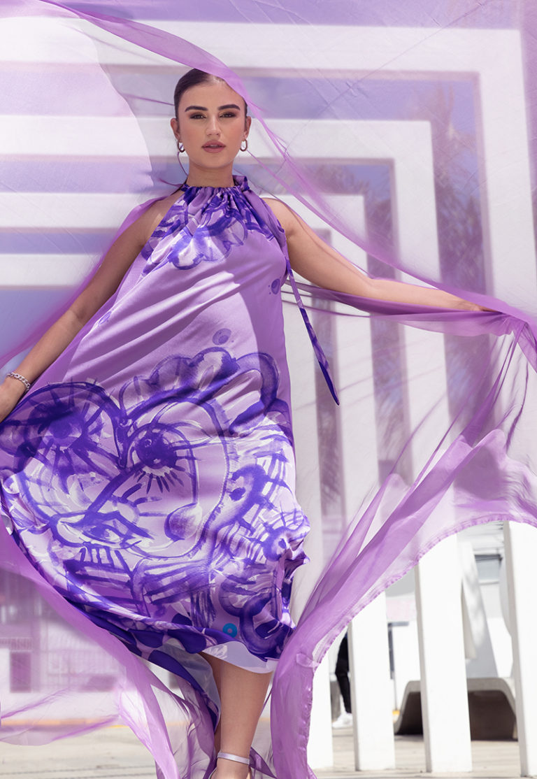 Mosadi Halter Dress - Oliva Campo